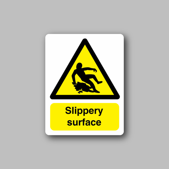 Caution Slippery Surface Sticker