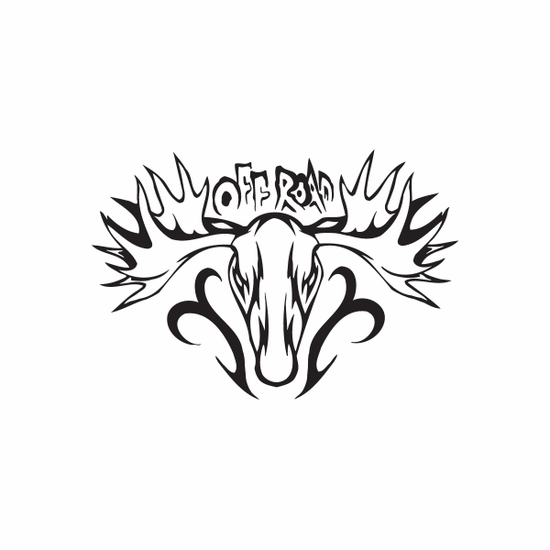 Off Road Moose Head Decal