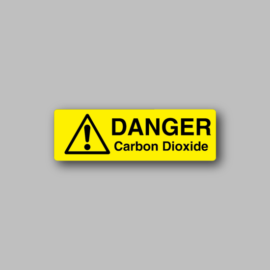 Danger Carbon Dioxide Sticker