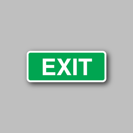 Exit Sticker