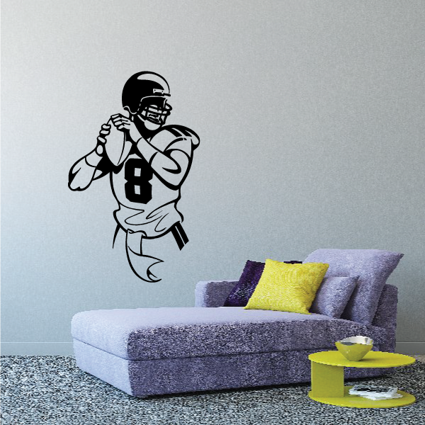 Football Wall Decal - Vinyl Decal - Car Decal - Bl012