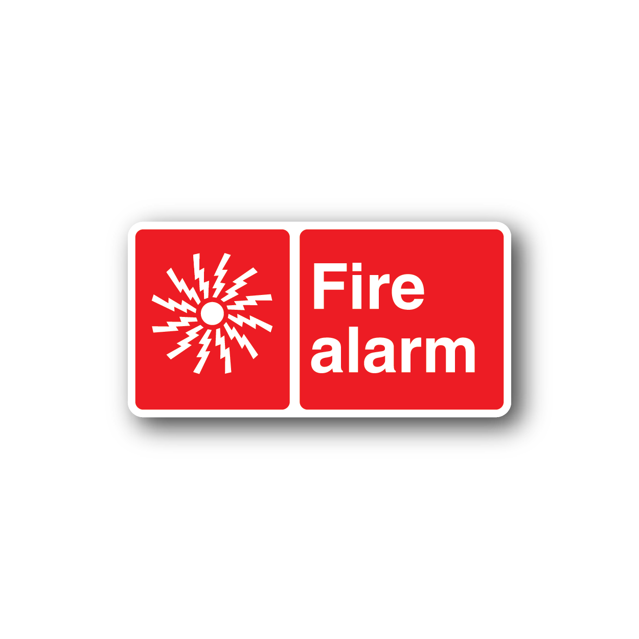 Fire Alarm Safety Sign Wall Decal - Vinyl Sticker - Car Sticker - Die ...