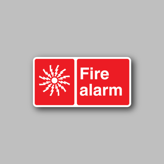 Fire Alarm Safety Sign Wall Decal - Vinyl Sticker - Car Sticker - Die ...