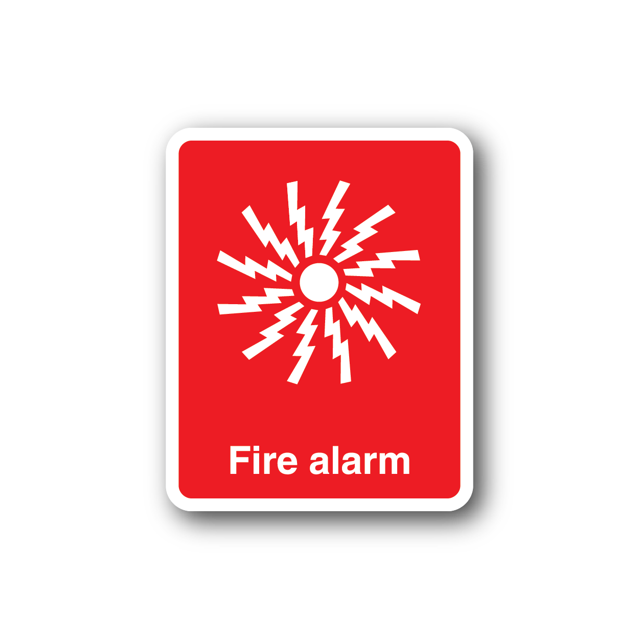 Fire Alarm Sticker