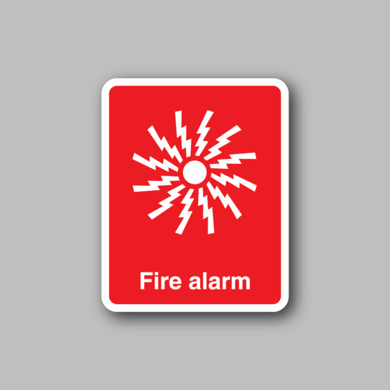 Fire Alarm Sticker