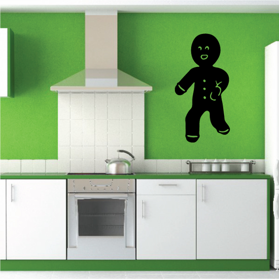 Running Gingerbread Man Decal