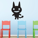 Halloween Cute Little Devil Smiling Decal