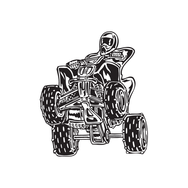 Offroad ATV Wall Decal - Vinyl Decal - Car Decal - DC 014