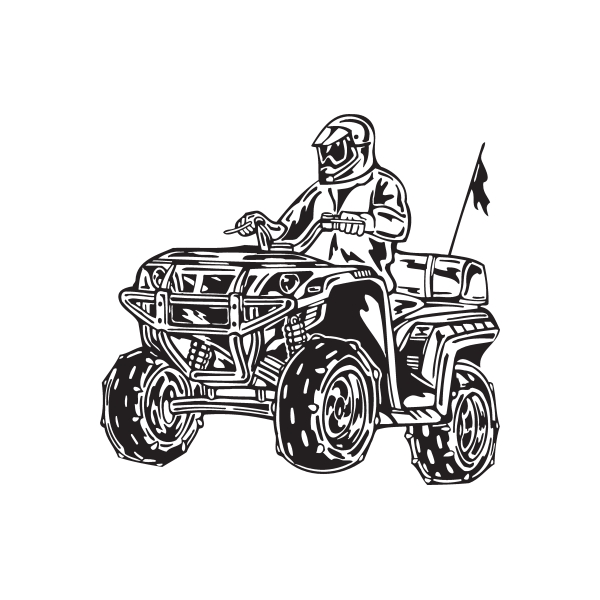 Offroad ATV Wall Decal - Vinyl Decal - Car Decal - DC 020