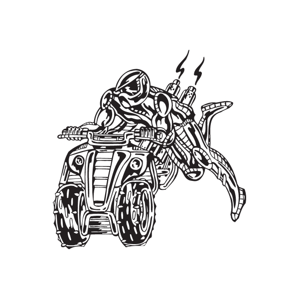 Offroad ATV Wall Decal - Vinyl Decal - Car Decal - DC 091