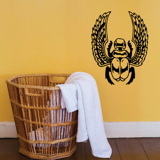 Gorgeous Winged Scarab Decal