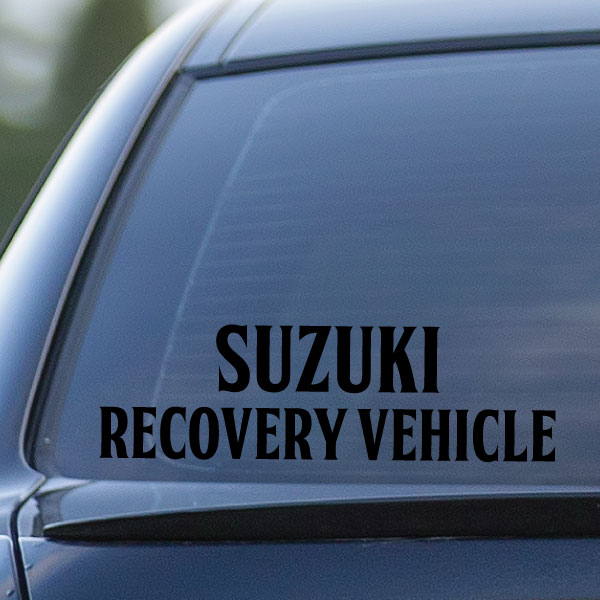 Suzuki Recovery Vehicle Decal