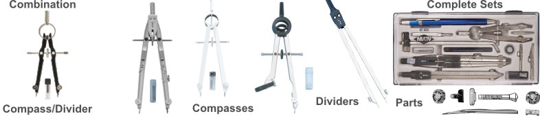 Drafting Compass, Dividers & Drawing Tool Sets for Drafting & Navigation