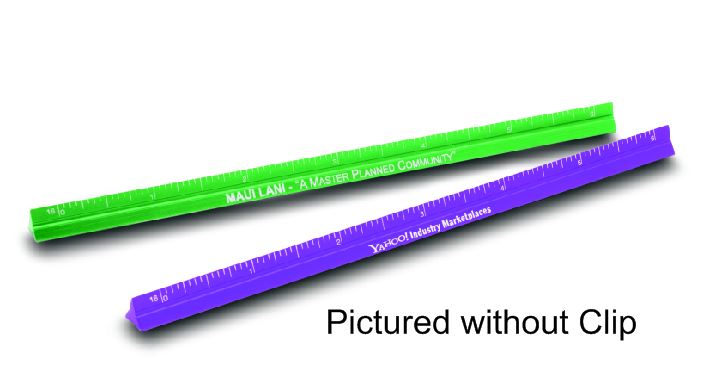 Architects Scale 6" Mini Ruler & Clip - Custom imprint company logo on ...