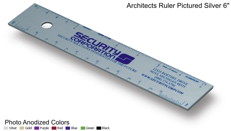 Architects Rulers 6" & 12" Custom imprint company logo on architectural ...