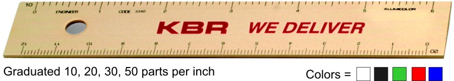 Engineering Rulers 6" & 12" Custom imprint company logo on engineers ...