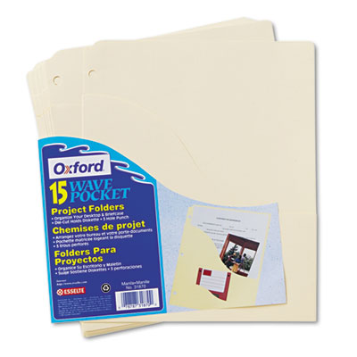 ESS31870 Slash Pocket Project Folders, Jacket, Letter,