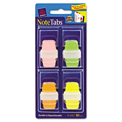 AVE16348 NoteTabs-Notes, Tabs & Flags in One, Assorted