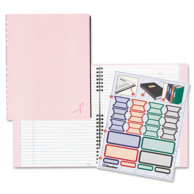 REDA7150PNK2 Pink Ribbon NotePro Notebook, Hardcover, W