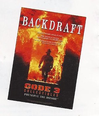 Code 3 BACKDRAFT Chicago, IL - Set (3 Pieces) (13966) with Poster