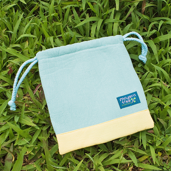 [A Sunny day] Embroidered Applique Fabric Art Draw String Bag ...