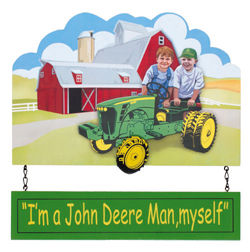 John Deere Childrens Hanging Sign