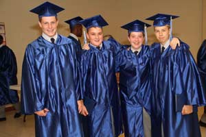 Middle School Caps and Gowns