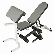 Adjustable Flat to Incline to Decline Bench with Preacher Curl and Leg ...