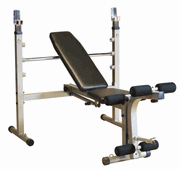 Best Fitness Folding Olympic Bench Press/ Leg Developer Combo