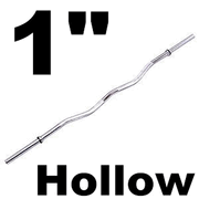 Bars | Hollow EZ-Curl Bar - Uses 1" Standard Plates
