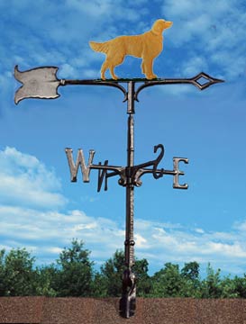 Weathervanes, Color Golden Retriever, Traditional Directions Weather ...