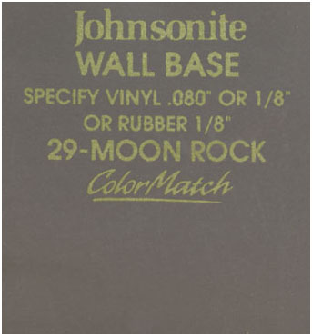 JOHNSONITE WALL BASE COLOR: MOON ROCK