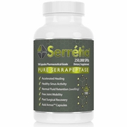 Serretia 250,000 SPUs, Pure Serrapeptase, 60 Capsules, Arthur Andrew ...