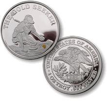 Metal Detector Coin - "The Seeker" Silver Round SOLD OUT