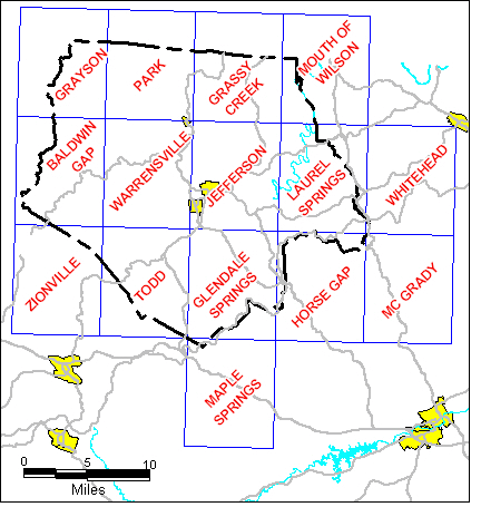 Ashe County maps