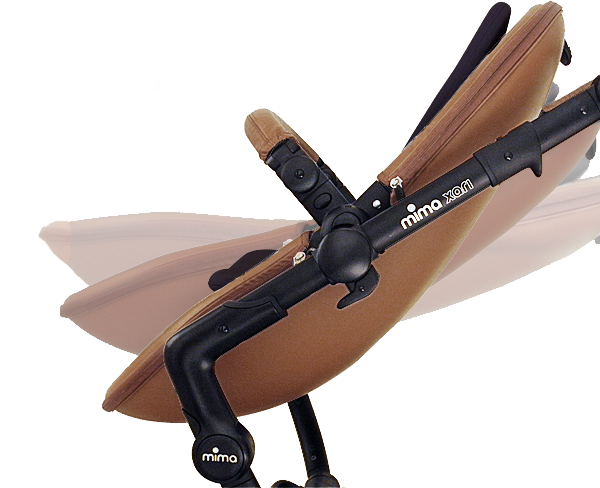 Mima Xari Complete Stroller, Silver - Sicilian Red / Black