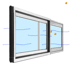 MicroAirScreen Vertical Fixed Window Air Screen, 8" x 48"