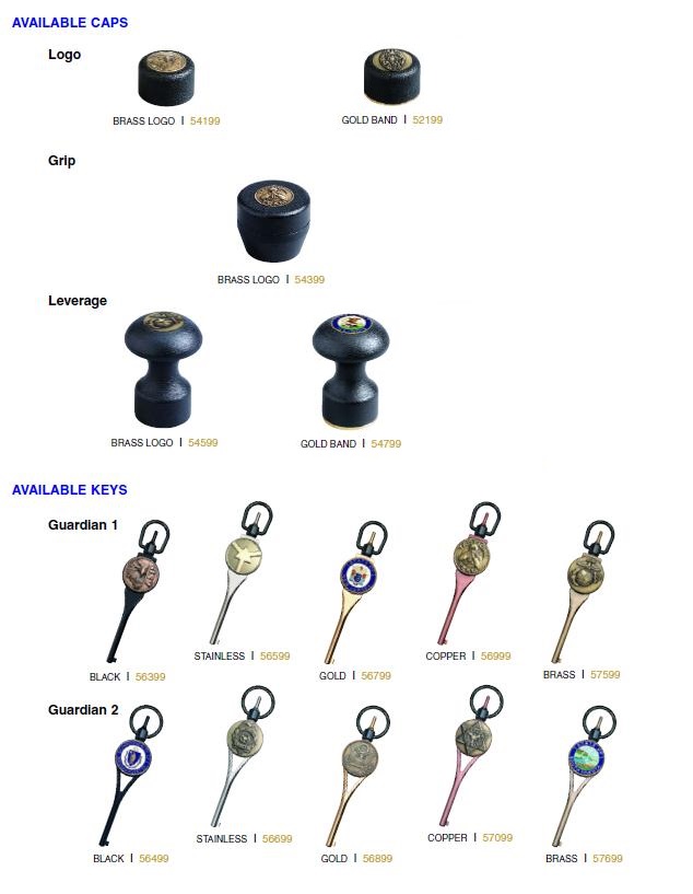 ASP Customized matching Baton End Cap and Guardian