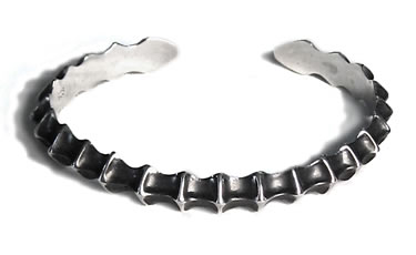 Gris-Gris Silver Bangle