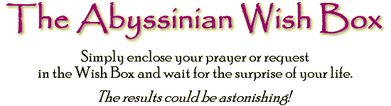 The Abyssinian Wish Box