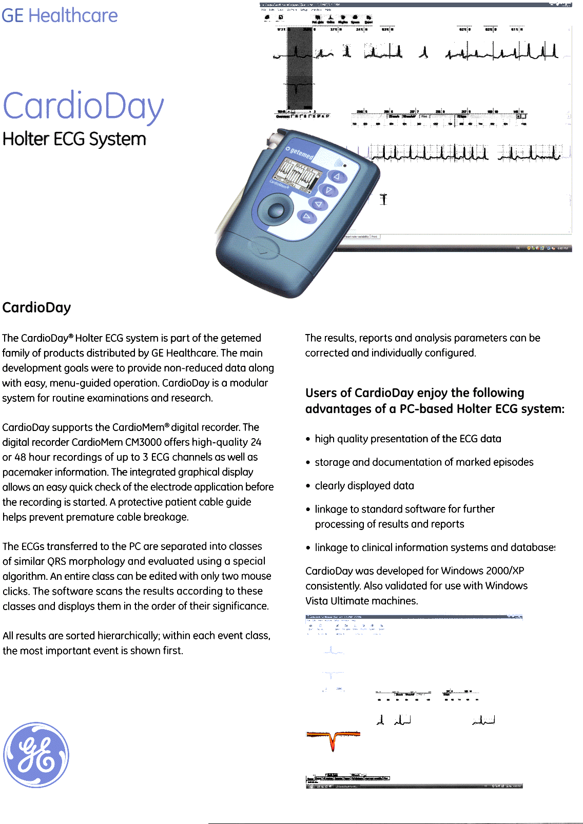 GE CARDIO-DAY HOLTER SYSTEM