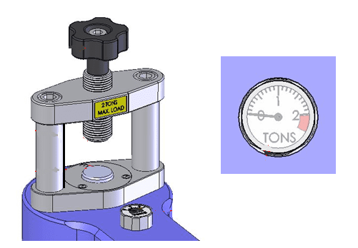 2 Ton Mini Laboratory Press for Pellet, Tablet, Pill Making