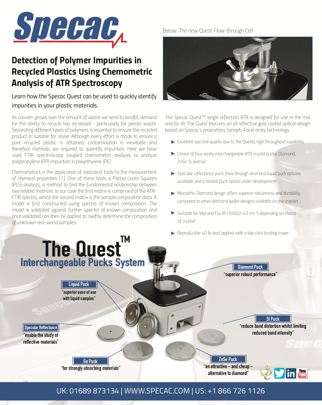 Specac Quest Single Reflection Diamond ATR Accessory
