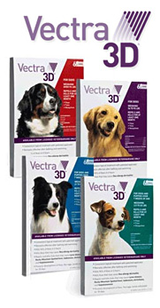 Vectra 3D PURPLE for Dogs & Puppies 56-95 lbs 6 Doses | EntirelyPets ...