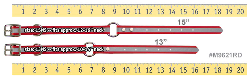 CHERRY RED little dawg VISIBILITY 3/4 in. Biothane Puppy & Small Dog ...