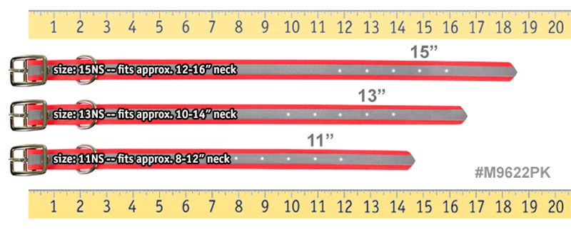 HOT PINK little dawg VISIBILITY 3/4 in. Biothane Puppy & Small Dog ...