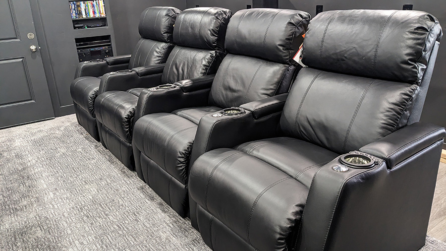 HT Design Belmont Home Theater Seating with Power Headrest