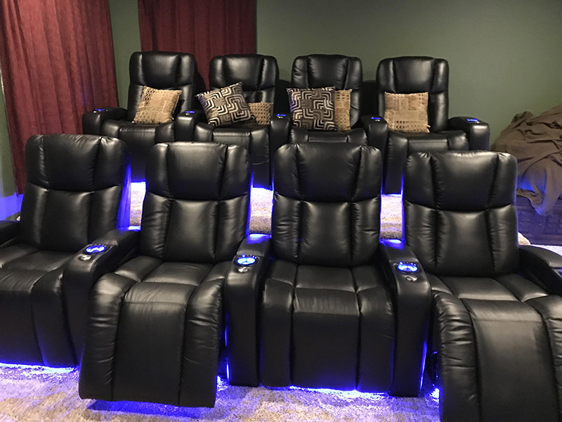 HT Design Hamilton Home Theater Seating Top Grain Leather