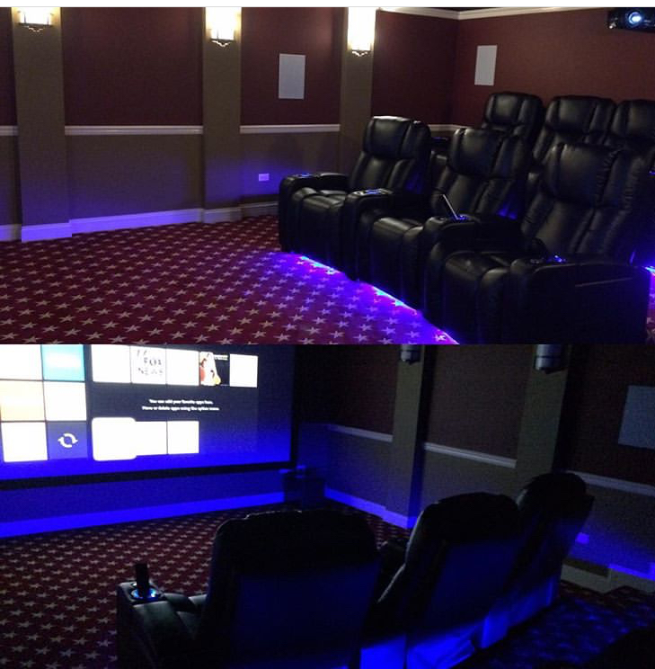 HT Design Hamilton Home Theater Seating Top Grain Leather