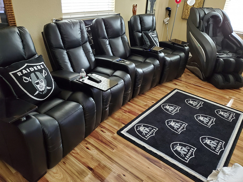 HT Design Hamilton Home Theater Seating Top Grain Leather